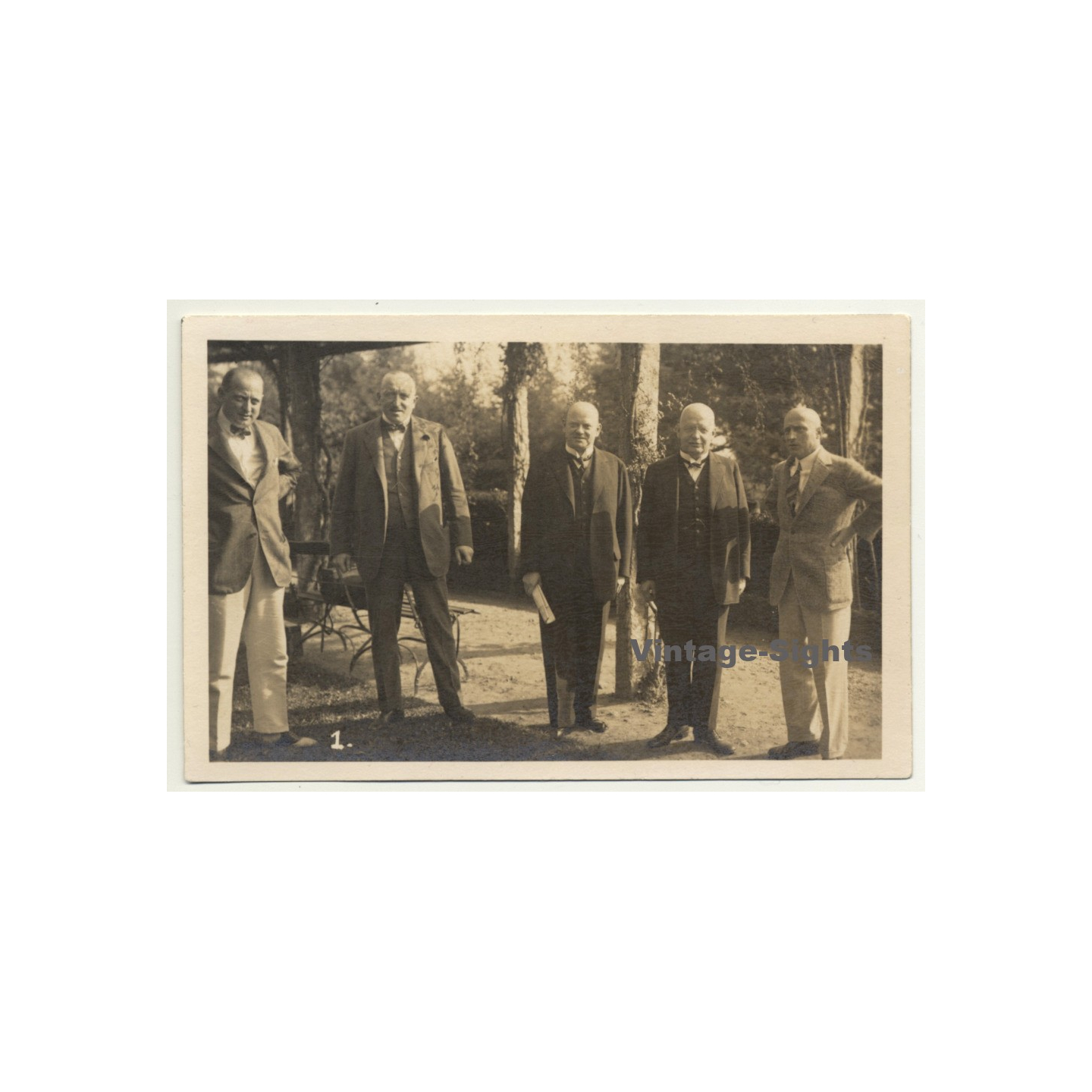 Pact Of Locarno: Hans Luther - Gustav Stresemann (Vintage RPPC 1925)