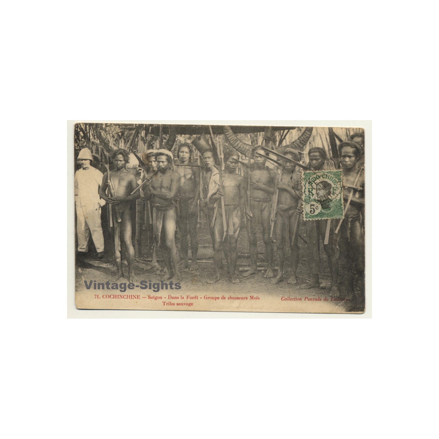 Saigon / Cochinchine: Groupe De Chasseurs Moïs / Tribe - Ethnic ...