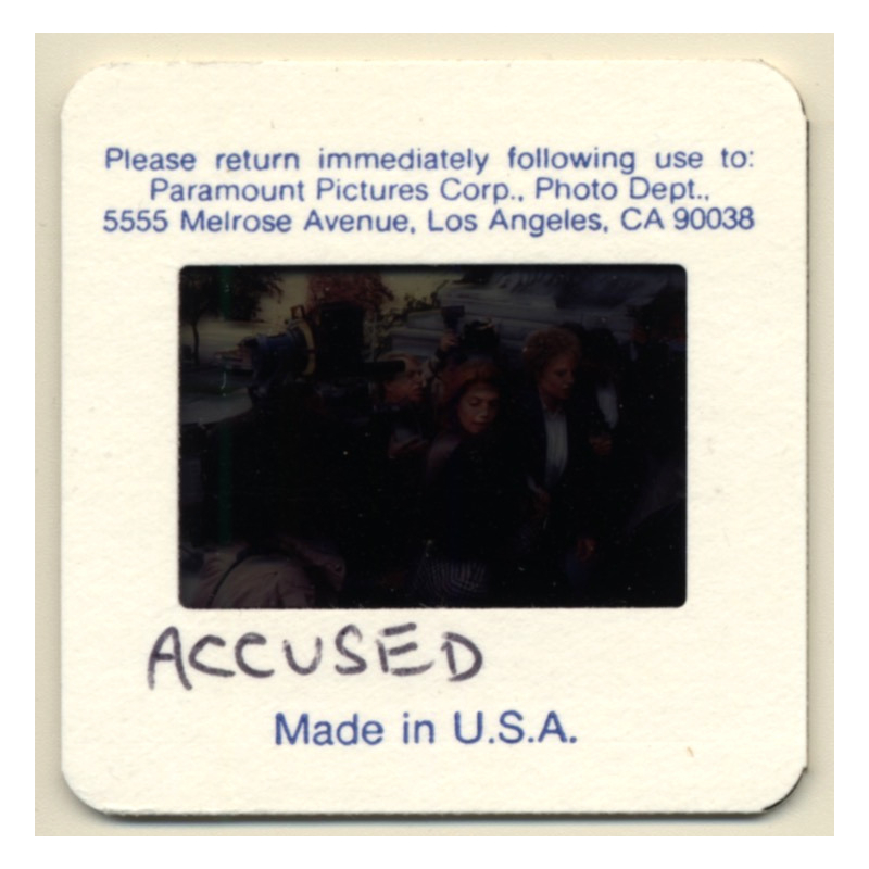 Jodie Foster & Kelly McGillis: The Accused (Vintage Press Diapositive 1988)