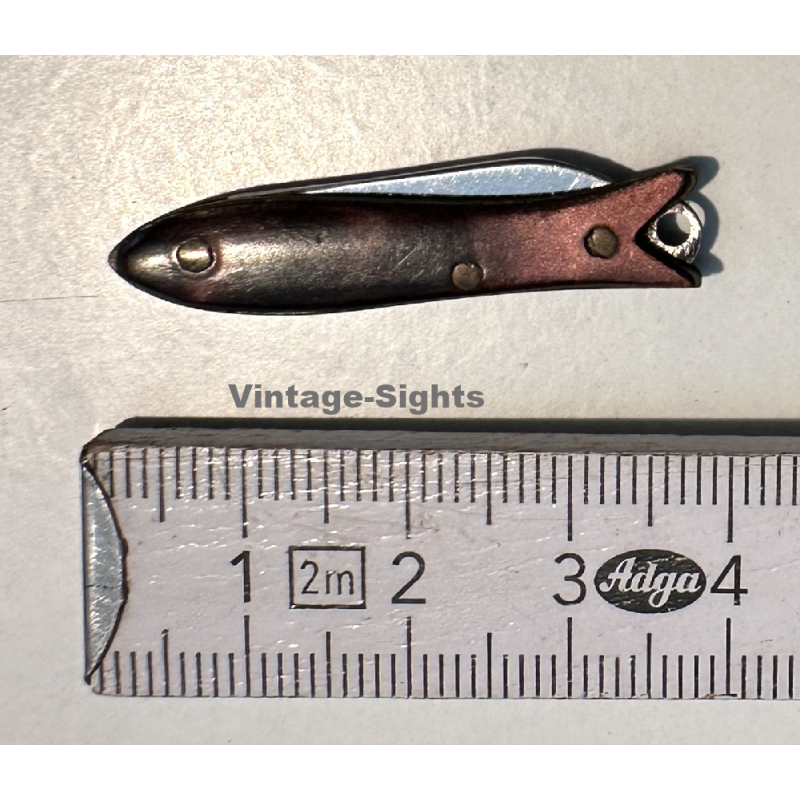 Very Small Vintage Miniature Pocket Knife *5 / Fish Shape ~1950s/1960s